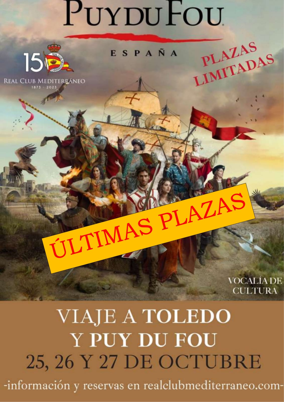 Viaje cultural a Toledo y Puy Du Fou - Real Club Mediterráneo